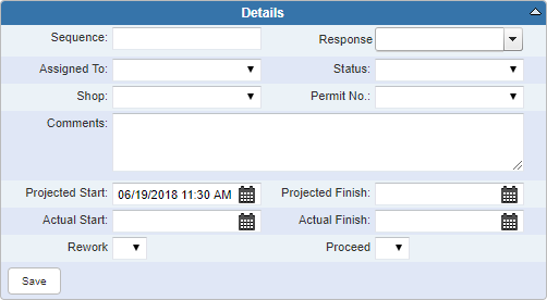 Task Details Panel Fields